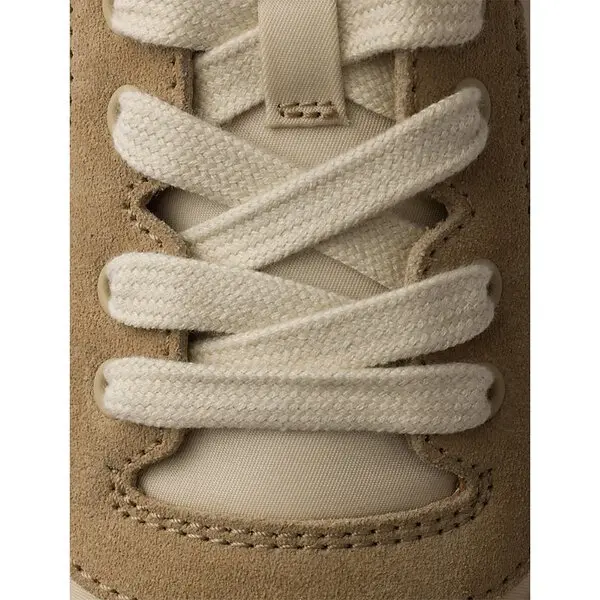 Prada Downtown Re-nylon And Suede Low-top Trainers - Neutral