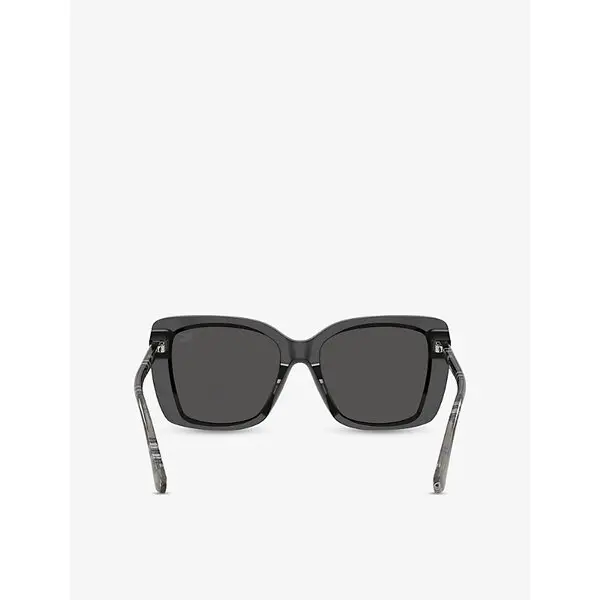 Burberry Be4456 Square Sunglasses - Black