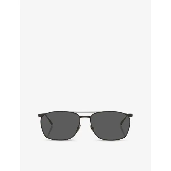 Saint Laurent Sl796 Vincent Pilot-frame Sunglasses - Black