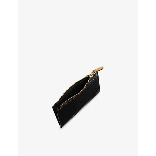 Whistles Mock-croc Leather Coin Purse
