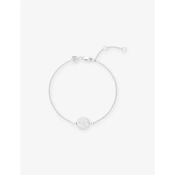 ASTRID & MIYU Taurus Zodiac Rhodium-plated Bracelet - Silver