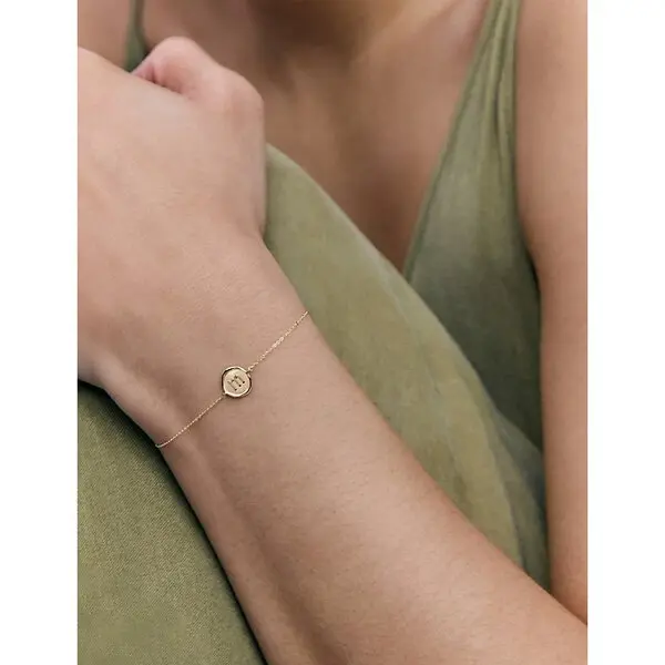 Monica Vinader Initial 'm' Stamp Bracelet