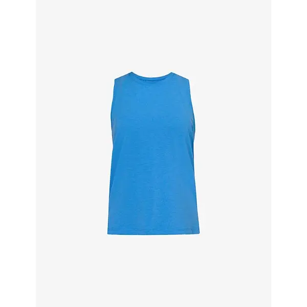 Sweaty Betty Soft Flow Studio Stretch-woven Tank Top - Tidal Blue