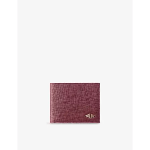 CARTIER Losange Leather Card Holder - Burgundy