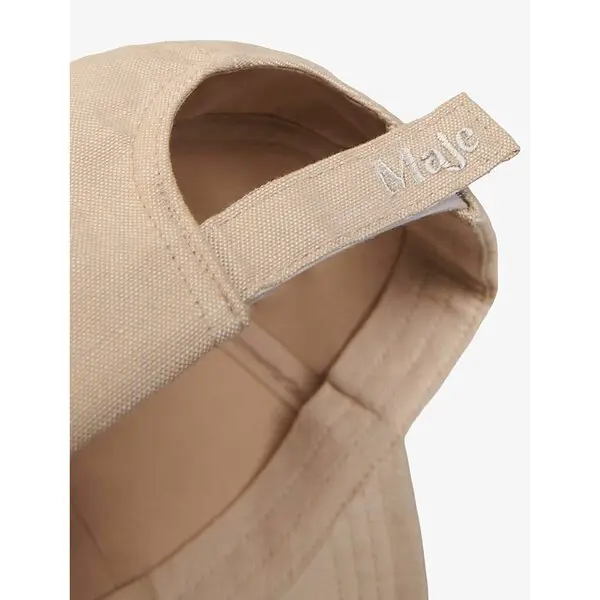 Maje Logo-embroidered Baseball Cap - Blanc