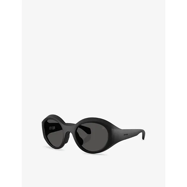 Moncler Me8005 Futuro Round-frame Sunglasses - Black