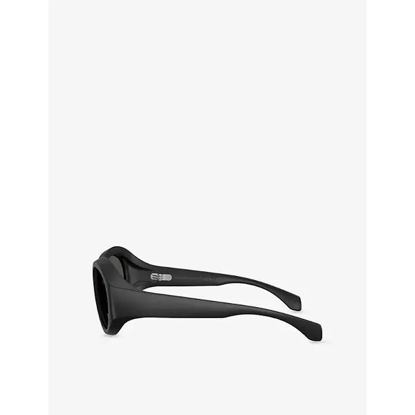 Moncler Me8005 Futuro Round-frame Sunglasses - Black