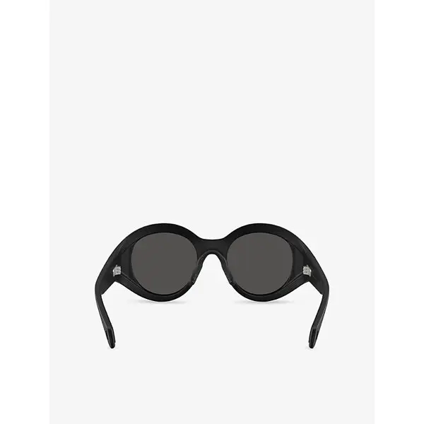 Moncler Me8005 Futuro Round-frame Sunglasses - Black