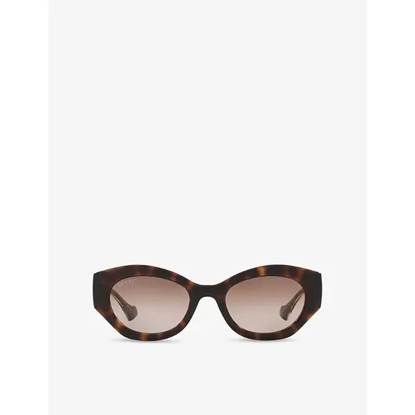 Gucci Gg1553s Cat-eye Sunglasses - Brown