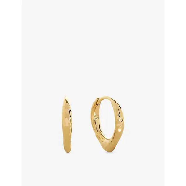 Monica Vinader Siren Tapered Huggie Earrings - Gold