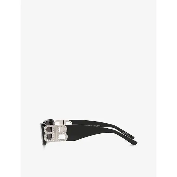 Balenciaga Bb0096s Dynasty Rectangle-frame Sunglasses
