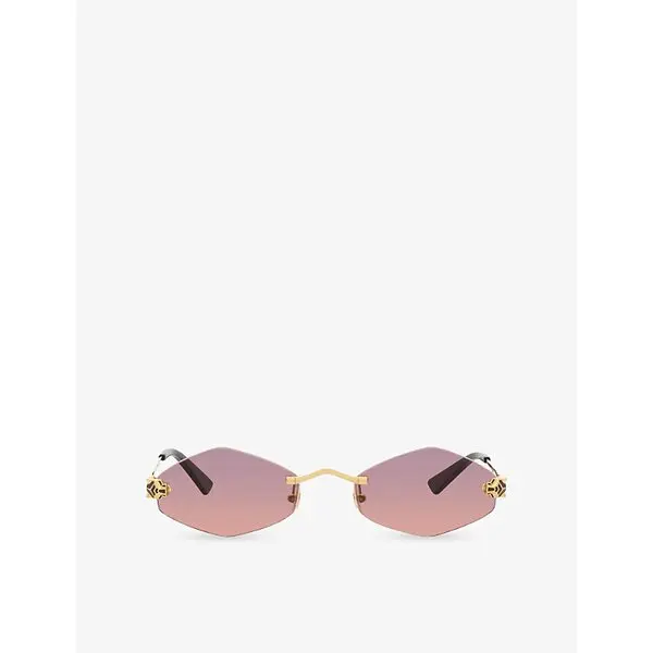CARTIER Ct0433s Cat Eye-frame Sunglasses - Gold