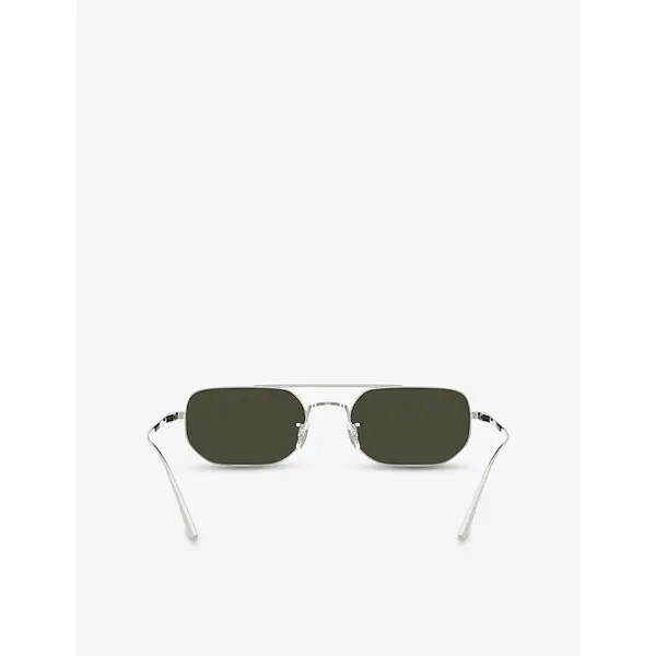 Oliver Spencer Angular-frame Steel Sunglasses