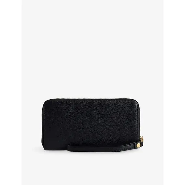 Zadig&Voltaire Compagnon Leather Wallet - Black Gold