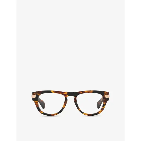 Gucci Gg1519o Round-frame Acetate Eyeglasses - Brown