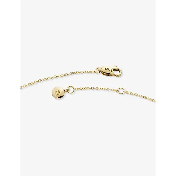 Monica Vinader Mini Initial K Stamp 14ct Yellow- Bracelet - Gold