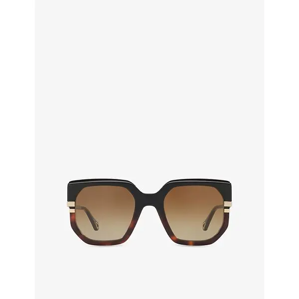 Chloé Ch0240s Square-frame Sunglasses - Black