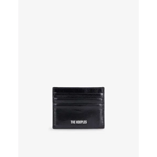 The Kooples Amelia Leather Card Holder - Black