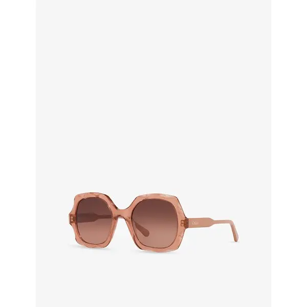 Chloé Ch0226s Square-frame Sunglasses - Brown