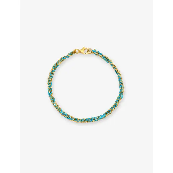 LA MAISON COUTURE Assya Panama Friendship Bracelet - Turquoise