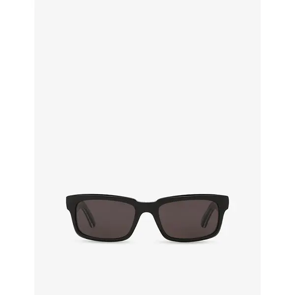 Balenciaga Bb0345s Rectangular Sunglasses - Black