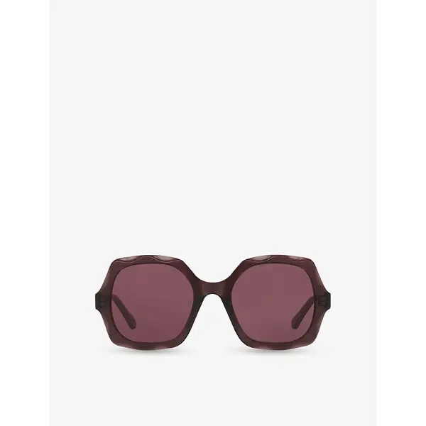 Chloé Ch0226s Square-frame Sunglasses - Purple
