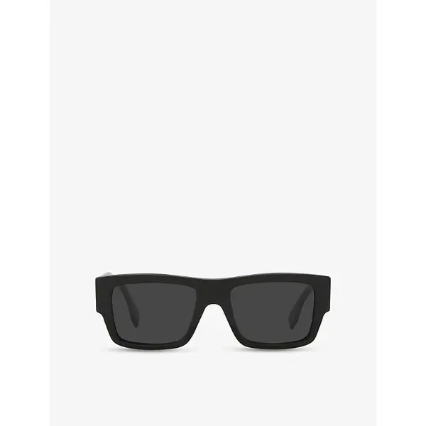 Fendi Rectangular Acetate Sunglasses - Black