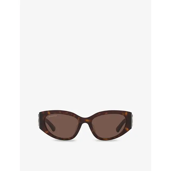 Balenciaga Bb0324sk Cat Eye-frame Sunglasses - Brown