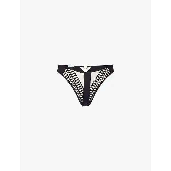 LIVY Jazz Embroidered Stretch-woven Briefs - Black