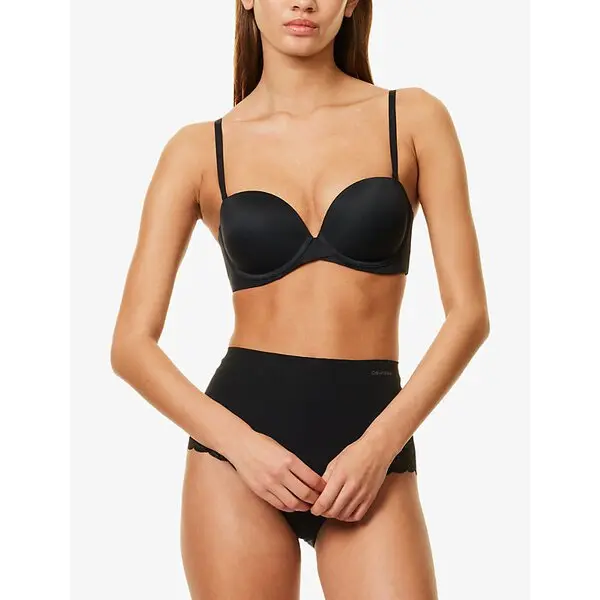 Calvin Klein Push-up Balconette Stretch-woven Bra