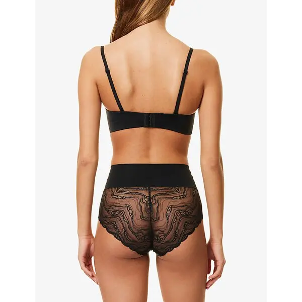 Calvin Klein Push-up Balconette Stretch-woven Bra