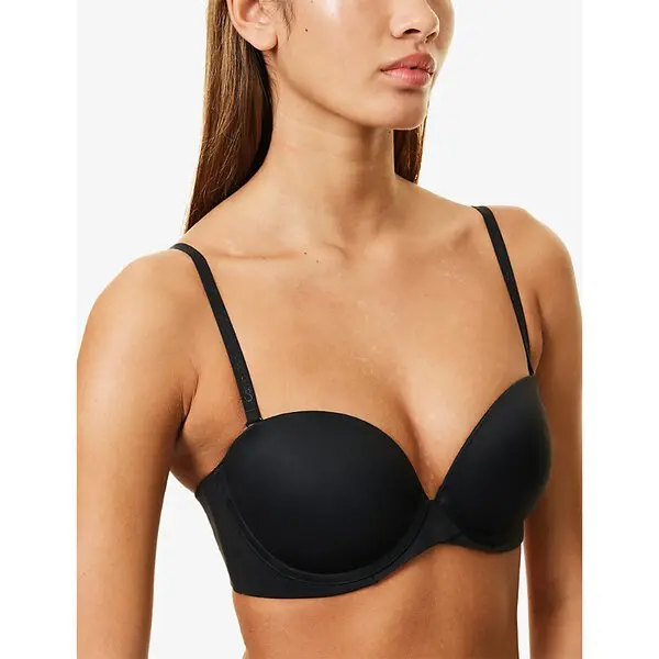 Calvin Klein Push-up Balconette Stretch-woven Bra