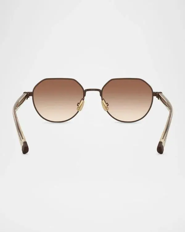Brunello Cucinelli Round Sunglasses - Brown