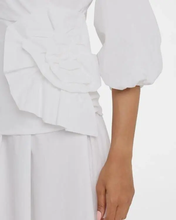 Chiara Boni La Petite Robe Flower-embellished Maxi Dress - Bianco