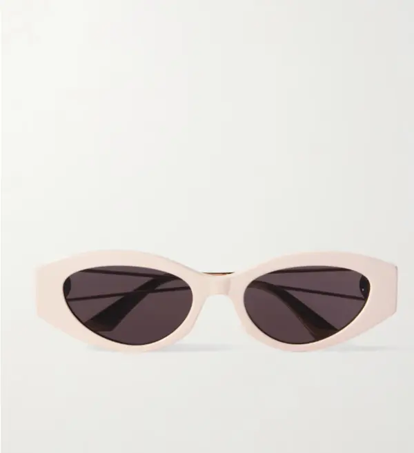 Dior 30montaigne B6i Cat-eye Acetate And Gold- And Silver-tone Sunglasses - Pink