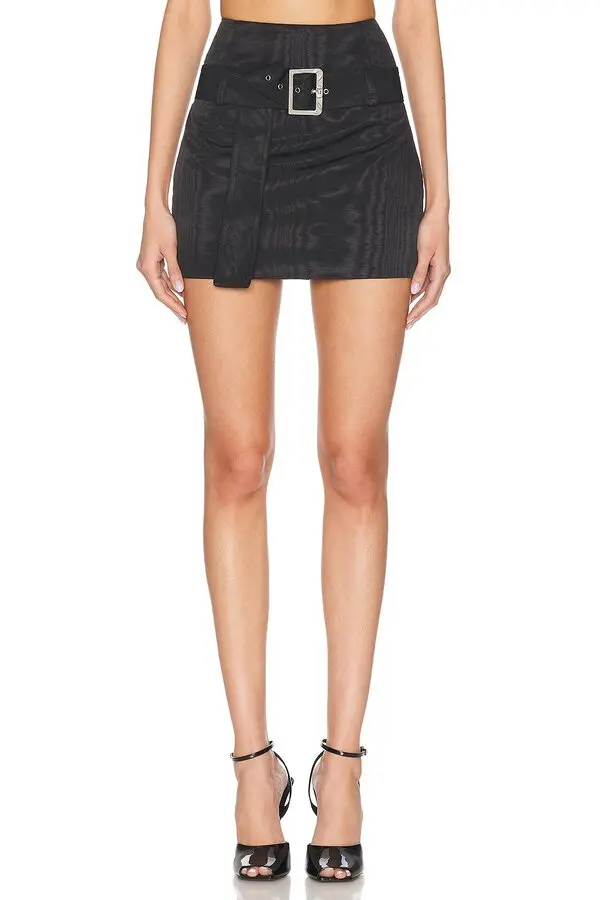WIEDERHOEFT Mini Moire Skirt