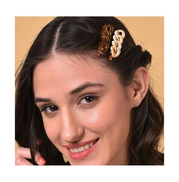 SOHI Chain Link Hair Clips Set