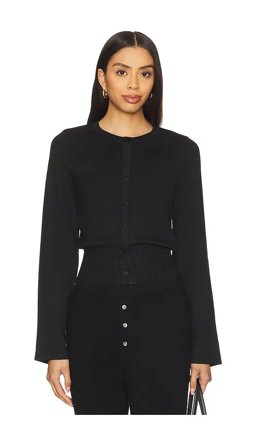 SNDYS. August Button Down Top - Black