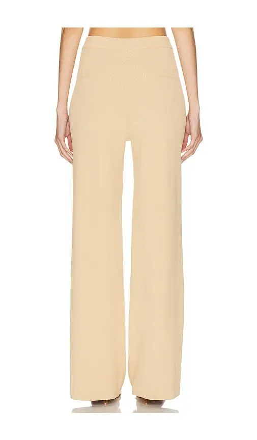 AEXAE Fine Knit Ribbed Straight Leg Pant