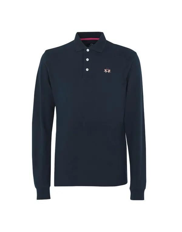 LA MARTINA Polo Shirt Size Cotton, Elastane