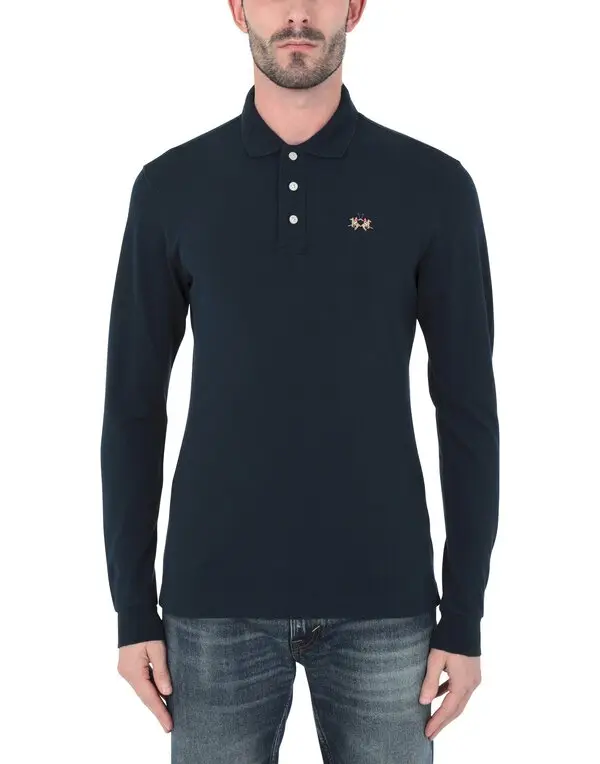 LA MARTINA Polo Shirt Size Cotton, Elastane