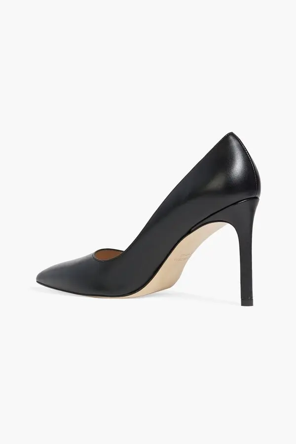STUART WEITZMAN Leigh 95 Leather Pumps - Black