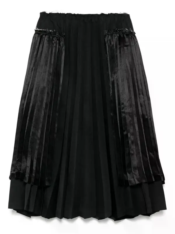Comme Des Garçons Pleated Midi Skirt