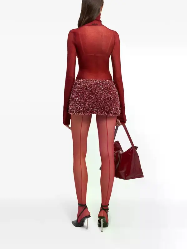 Gcds Metallic Miniskirt