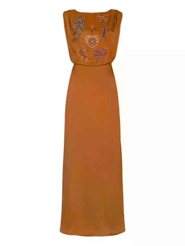 TEMPERLEY LONDON Adalina Beaded Maxi Dress
