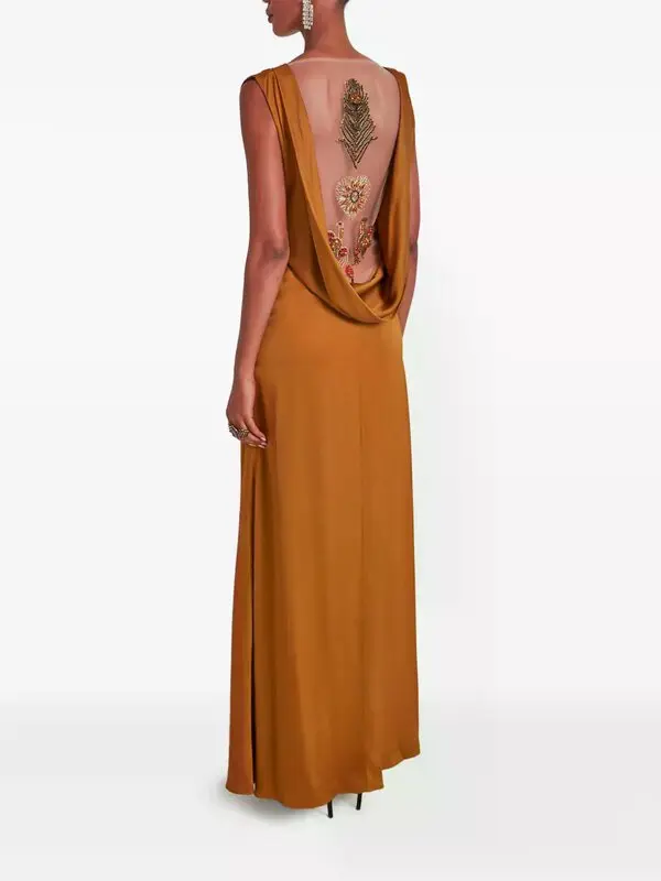 TEMPERLEY LONDON Adalina Beaded Maxi Dress
