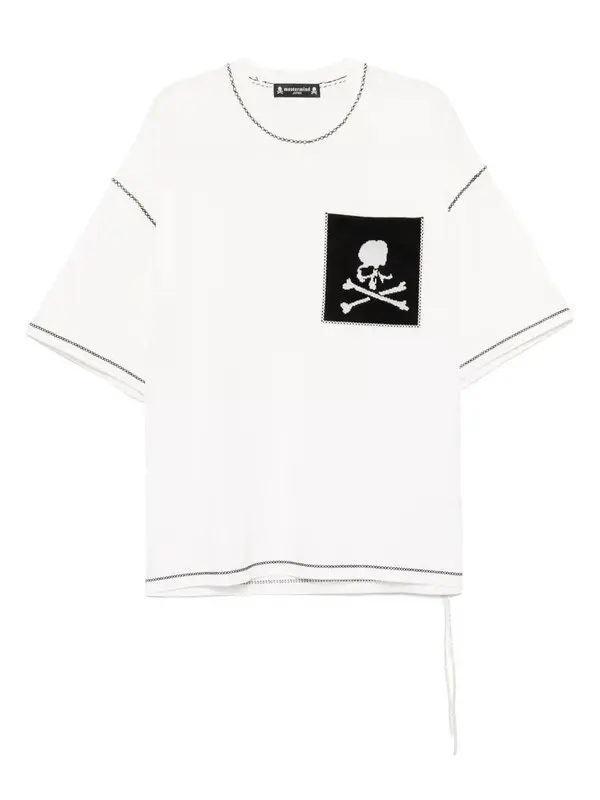 MASTERMIND WORLD Cross-stitch T-shirt - White