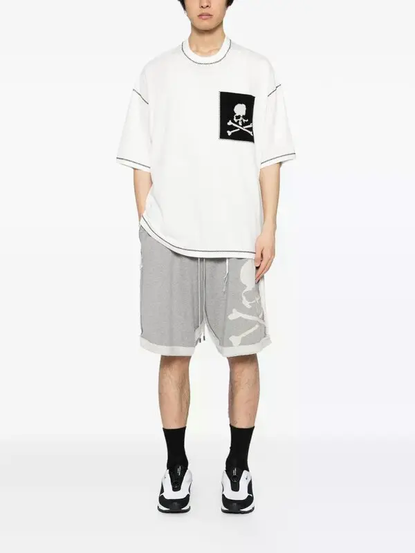 MASTERMIND WORLD Cross-stitch T-shirt - White