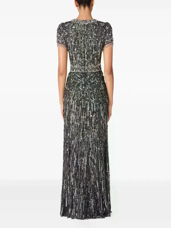 Jenny Packham Roxy Maxi Dress - Grey