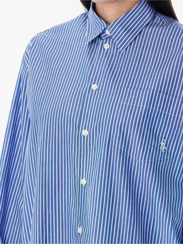 SPORTY & RICH Cotton Striped Shirt